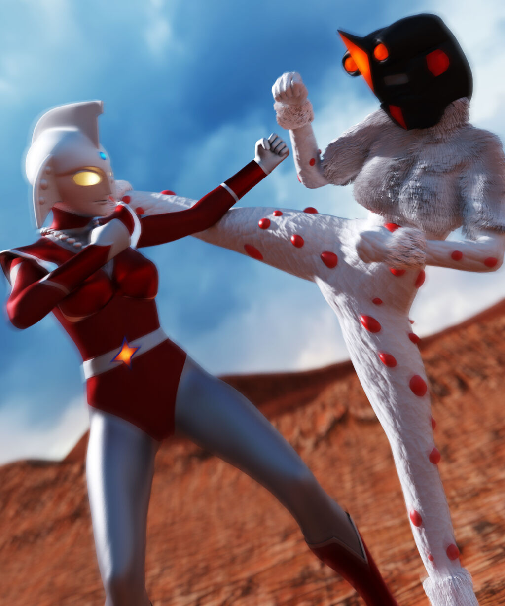 ウルトラウーマンベス VS レディ・ナックル : heroineplanet