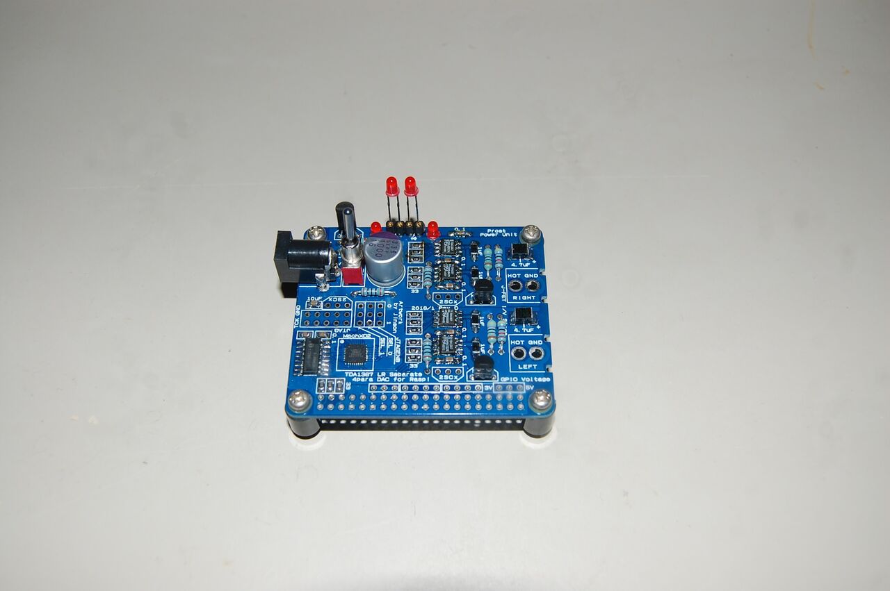 TDA1387 LR分離 シフトパラDAC for Raspberry pi その2 : 徒然オーディオ