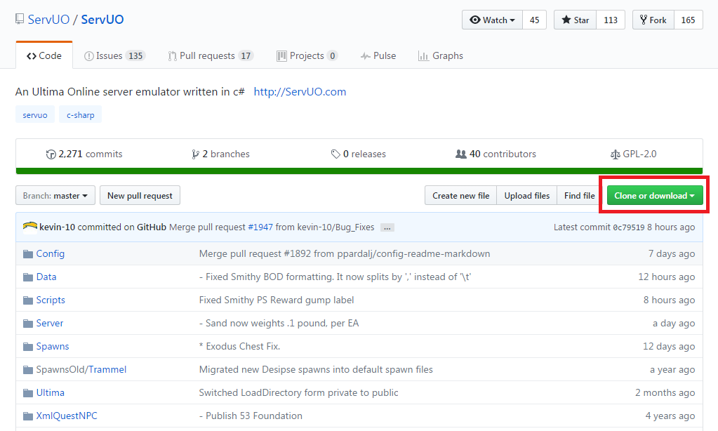 るぬおの部屋 : ゼロからはじめるServUO【ダウンロード編】