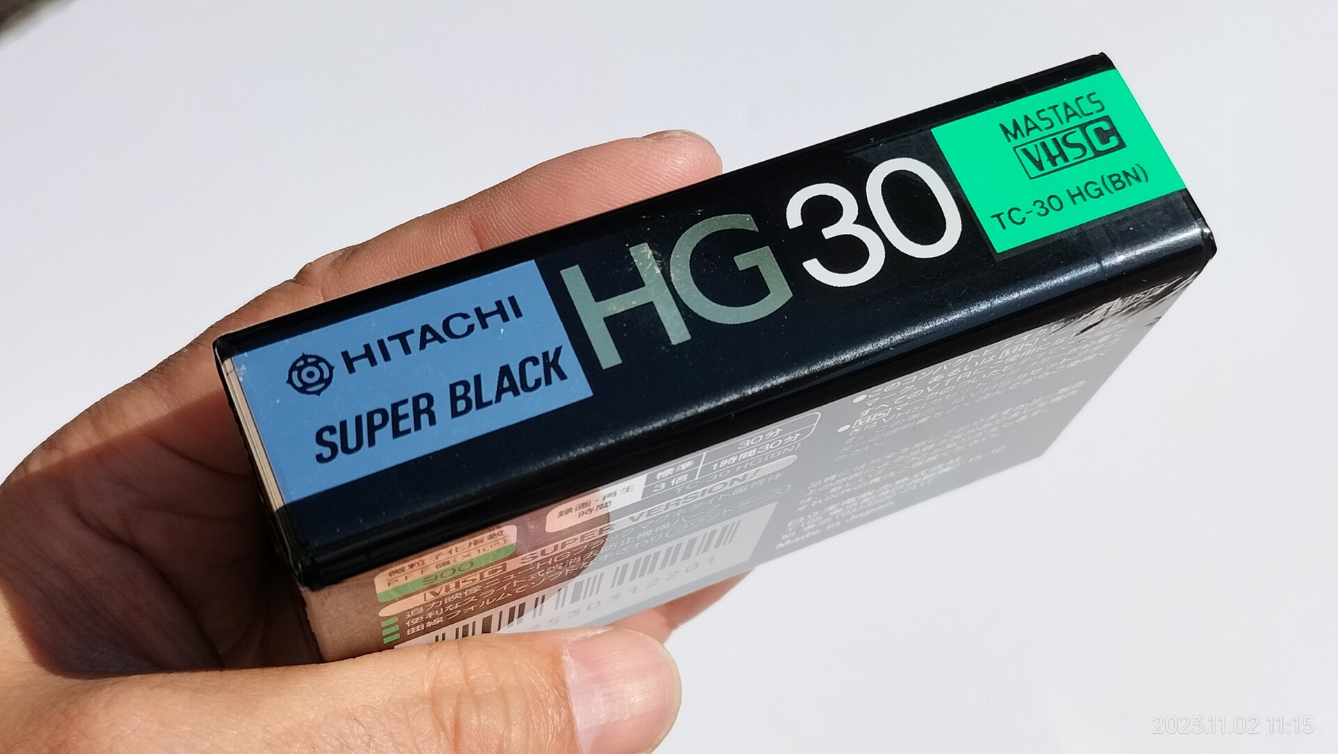 年代調査中/HITACHI/TC-30 HG(GN)/VHS-C/ビデオテープ/30分/ : Extinct Media Museum ...