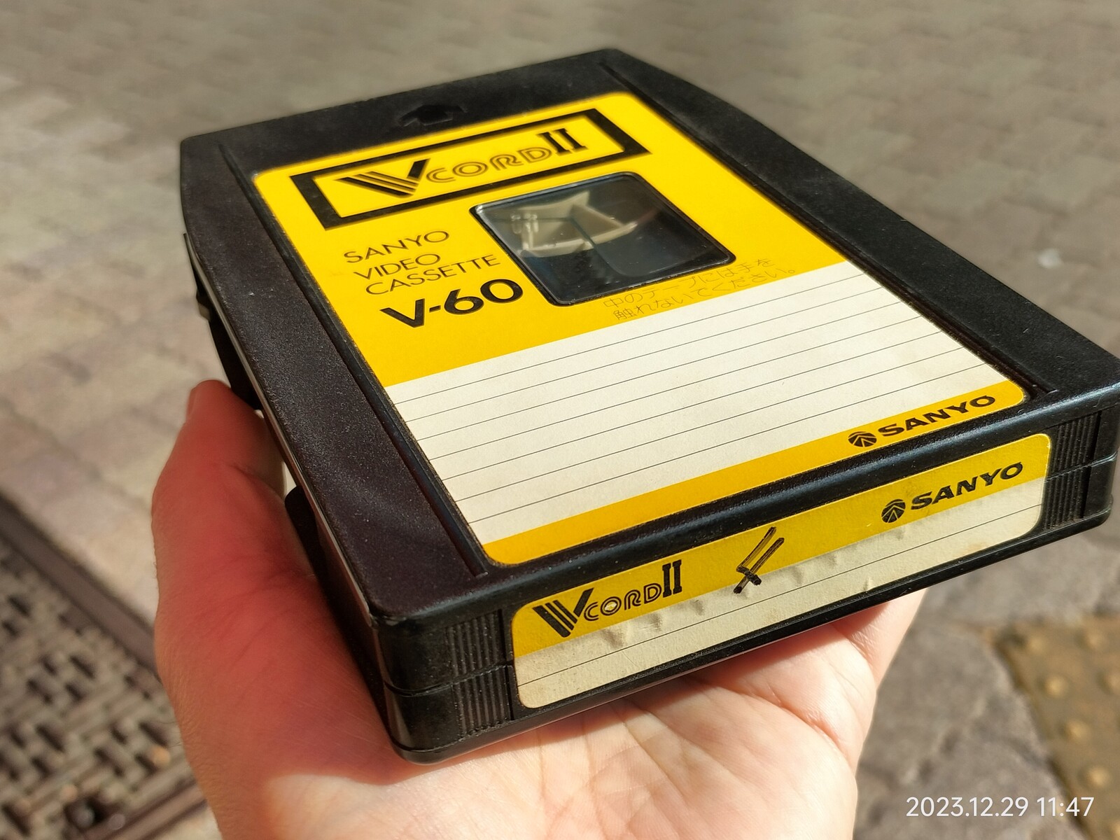 1974/昭和49/SANYO/V CORDⅡ/SANYO VIDEO CASEEETTE/V-cord方式/Vコード方式/V-60 ...