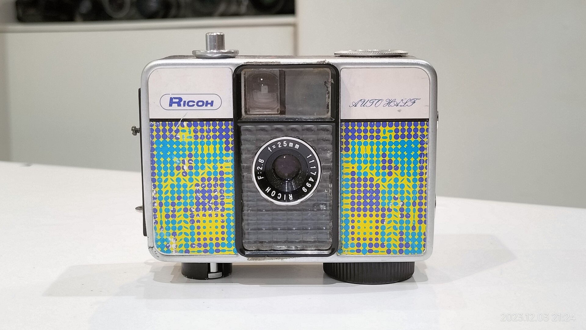 1966/昭和41/RICOH/RICOH AUTO HALF E/リコーオートハーフE/F2.8 25mm/前面アルマイト/ハーフサイズ ...