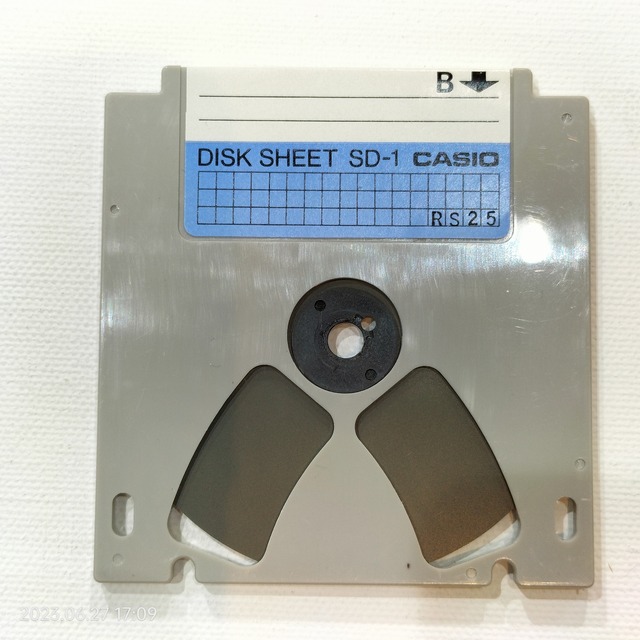 1985/昭和60/CASIO/MICRO DISK SHEET/SD-1/カシオワード用/ワープロ : Extinct Media ...