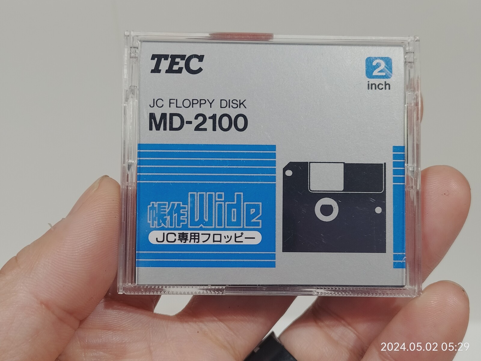 1988/昭和63/TEC/MD-2100/JC FLOPPY DISK/2インチフロッピーディスク/東京電気株式会社/操作Wide JC専用 ...
