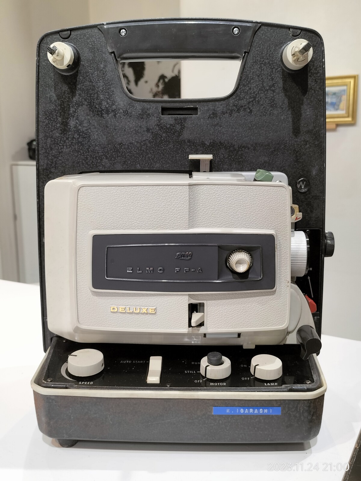 1966/昭和41/ELMO/ELMO FF-A/DELUXE/8mm Film Projector/8mm映写機/ : Extinct ...