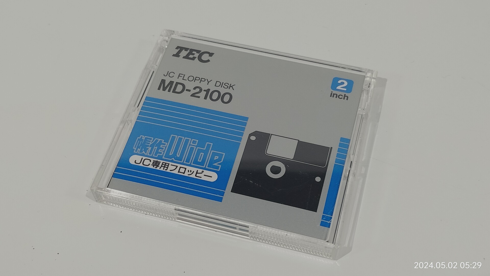 1988/昭和63/TEC/MD-2100/JC FLOPPY DISK/2インチフロッピーディスク/東京電気株式会社/操作Wide JC専用 ...