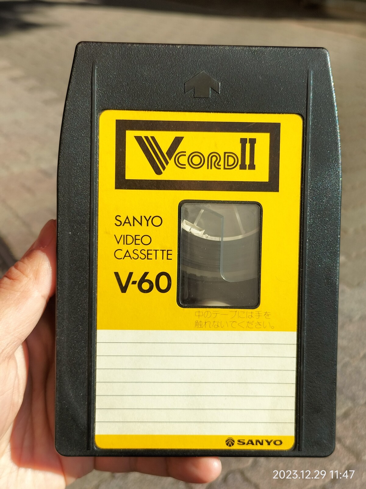 1974/昭和49/SANYO/V CORDⅡ/SANYO VIDEO CASEEETTE/V-cord方式/Vコード方式/V-60 ...