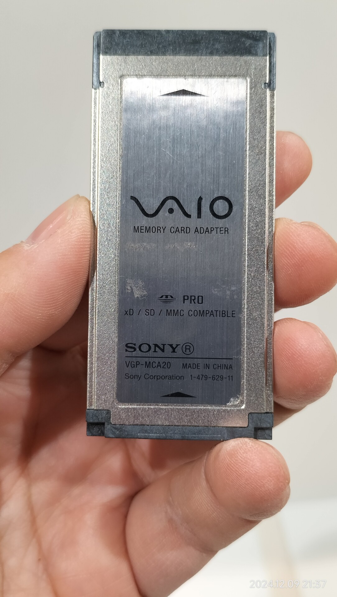 2006/平成18/SONY/VGP-MCA20/VAIO MEMORY CARD ADAPTER/xD/SD/MMC COMPATIBLE ...