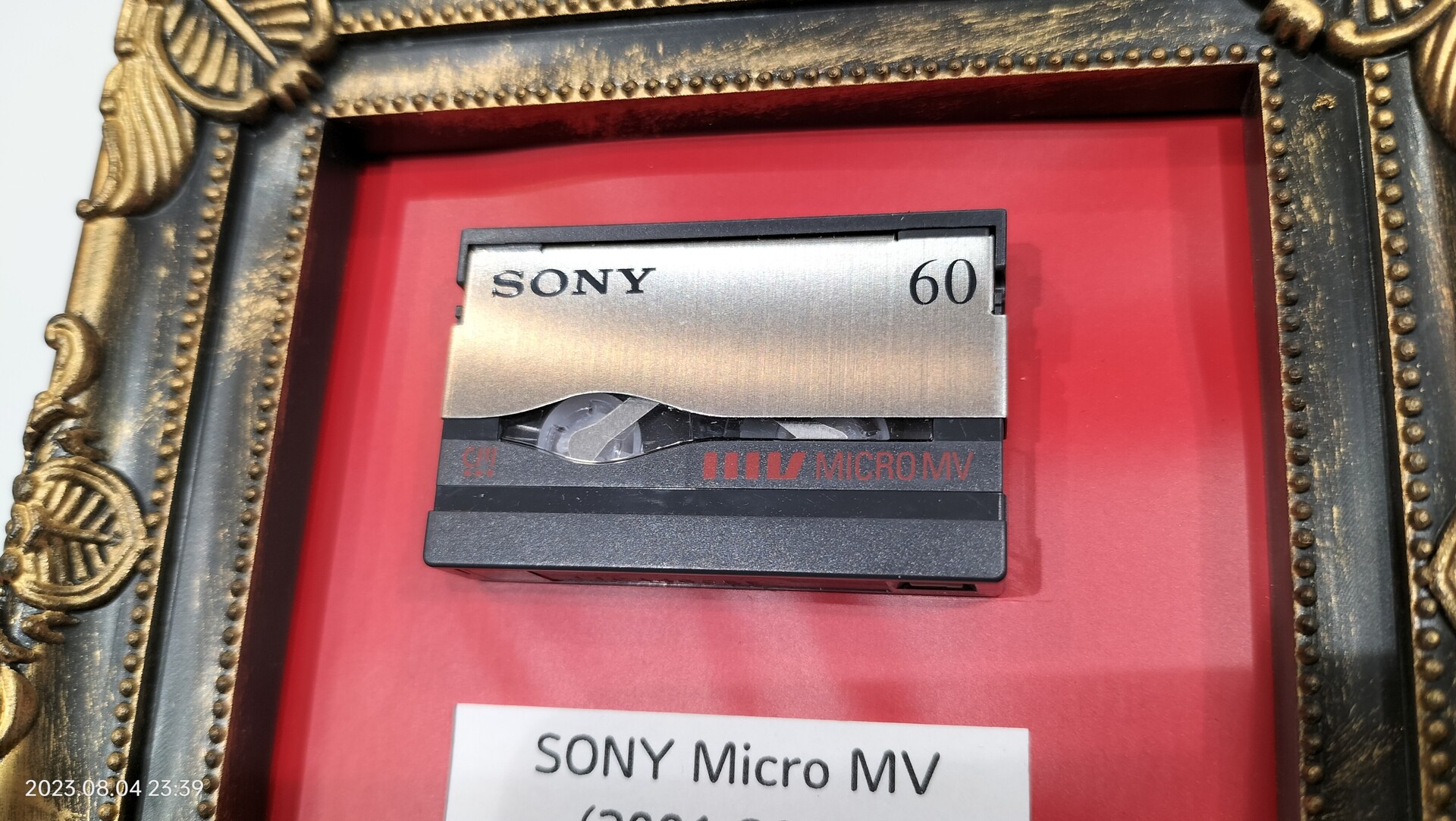 2001/平成13/SONY/MICROMV/MGR60/ビデオテープ/マイクロエムブイ/MPEG2-デジタル/2005年機器製造終了 ...