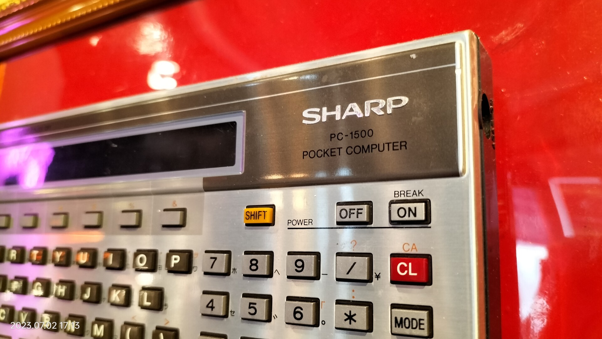1981/昭和56/SHARP/POCKET COMPUTER/PC-1500/8-bit/ : Extinct Media Museum Tokyo
