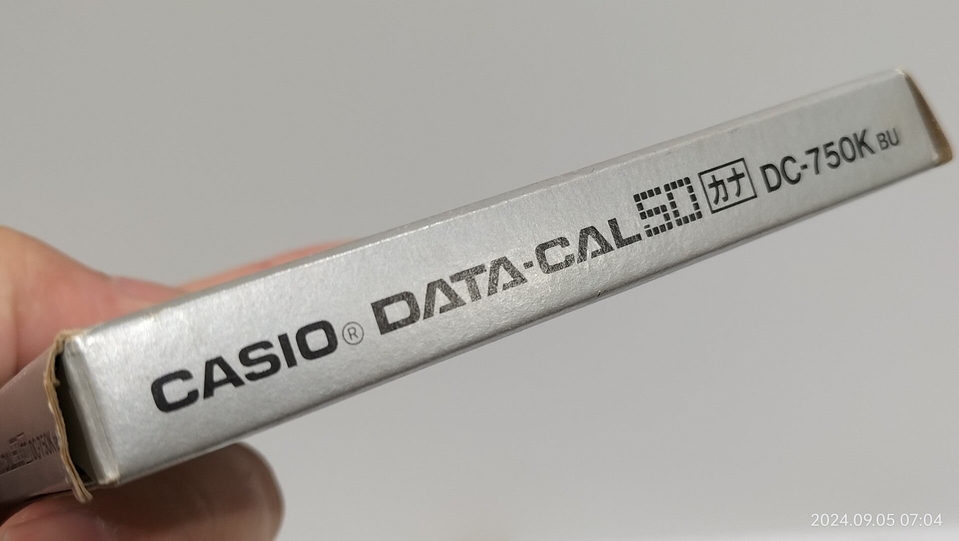 1987/昭和62/CASIO/DC-750K/DATA-CAL/カナ50/電話帳とメモ機能のある電卓/タッチキー/動態保存機 ...