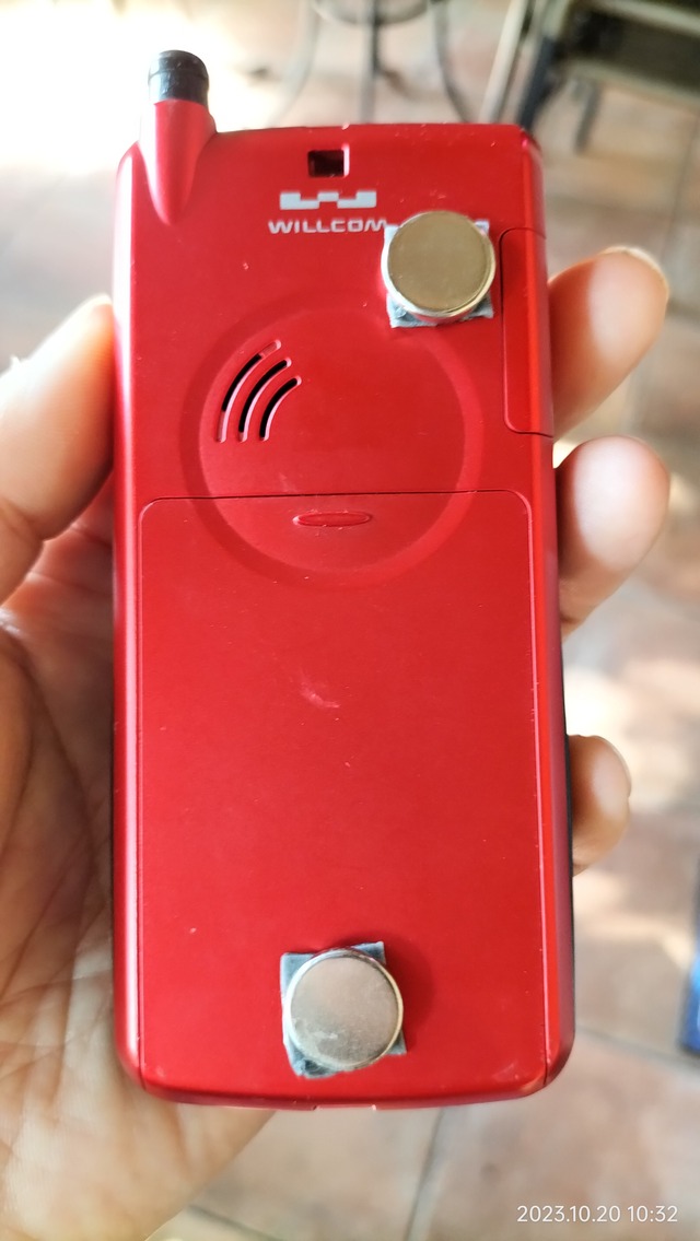 2006/平成18/日本無線/WX310J/Willcom/PHS/カメラなし/レッド/ : Extinct Media Museum：絶滅メディア博物館