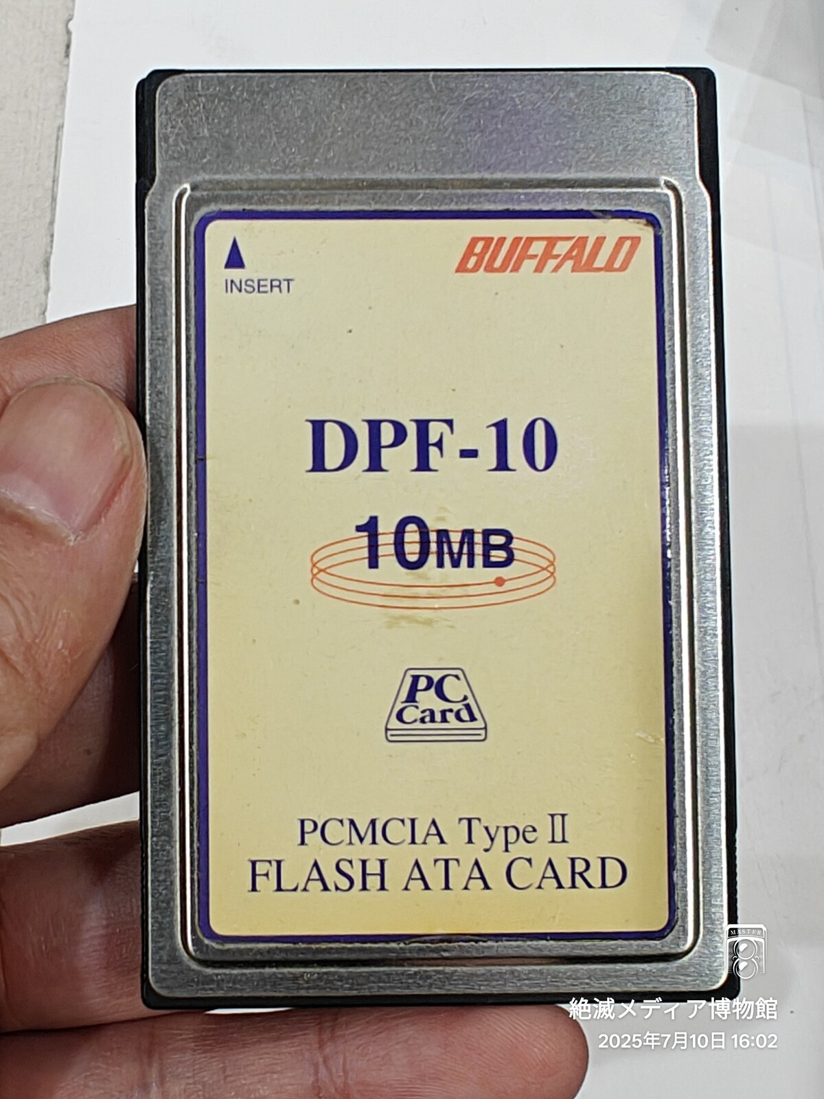 推定1997年頃/BUFFALO/DPF-10/10MB/PCMCIA Type II FLASH ATA CARD/メモリーカード ...
