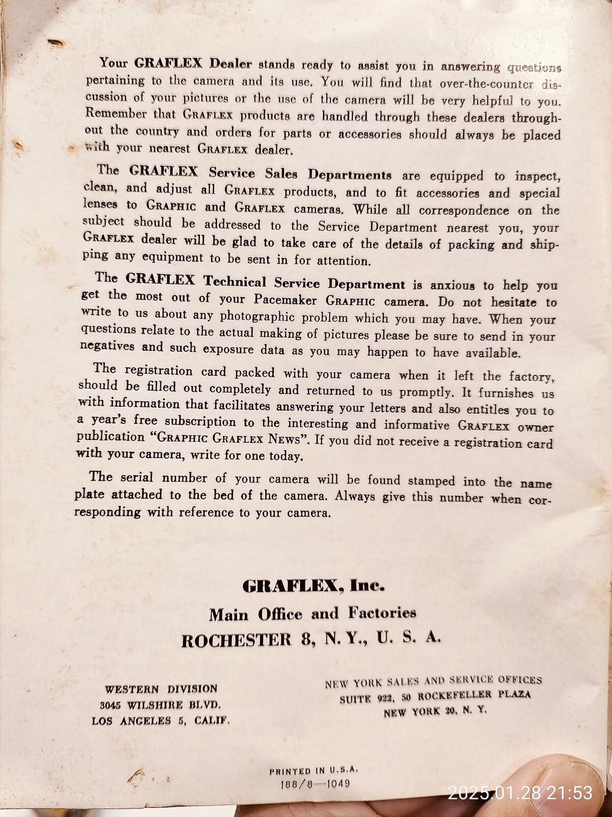 推定1947/昭和22/The Peacemaker GRAPHICS/INSTRUCTION AND REFERENCE MANUAL ...