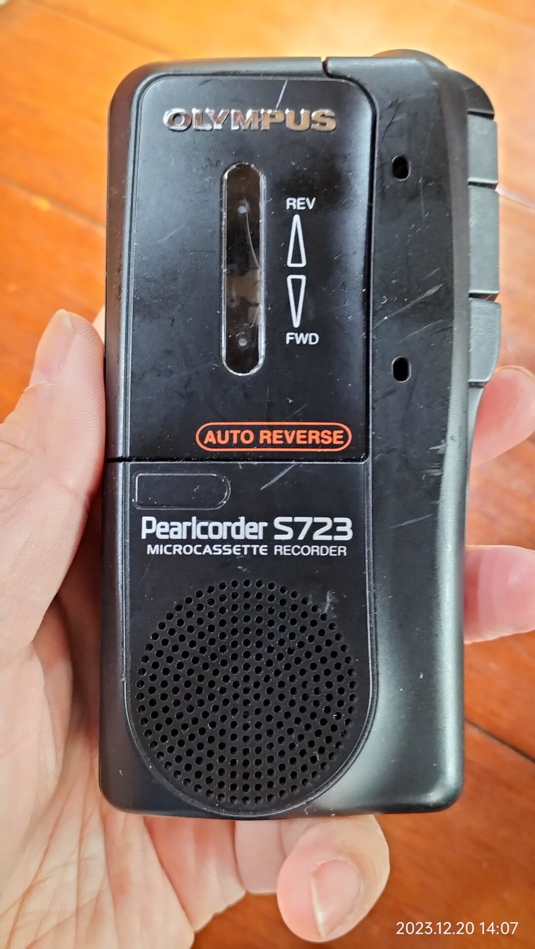 1998/平成10/PLYMPUS/Pearlcoder S723/マイクロカセットレコーダー/高速反転オートリバース/音声起動 ...