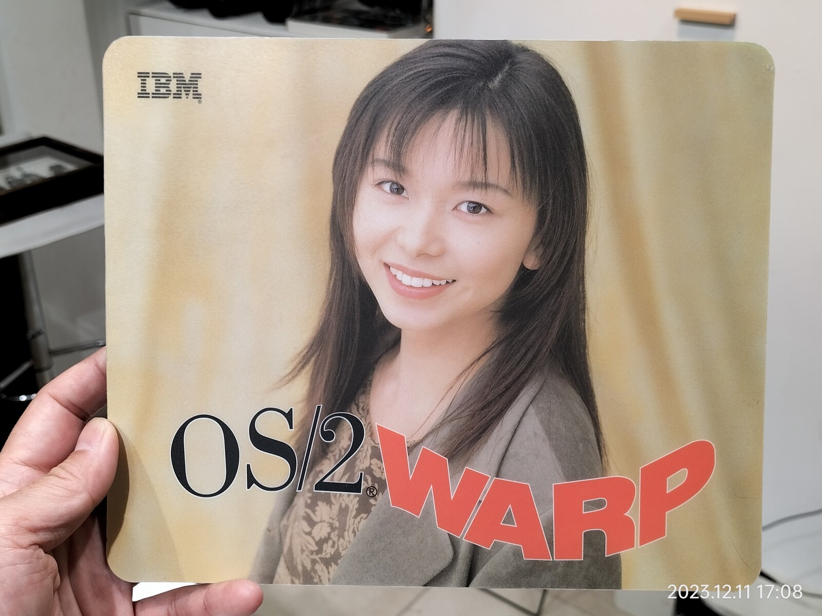 1994/平成6/IBM/OS/2 WARP/販促用マウスパッド/山口智子/ : Extinct Media Museum | 絶滅メディア博物館