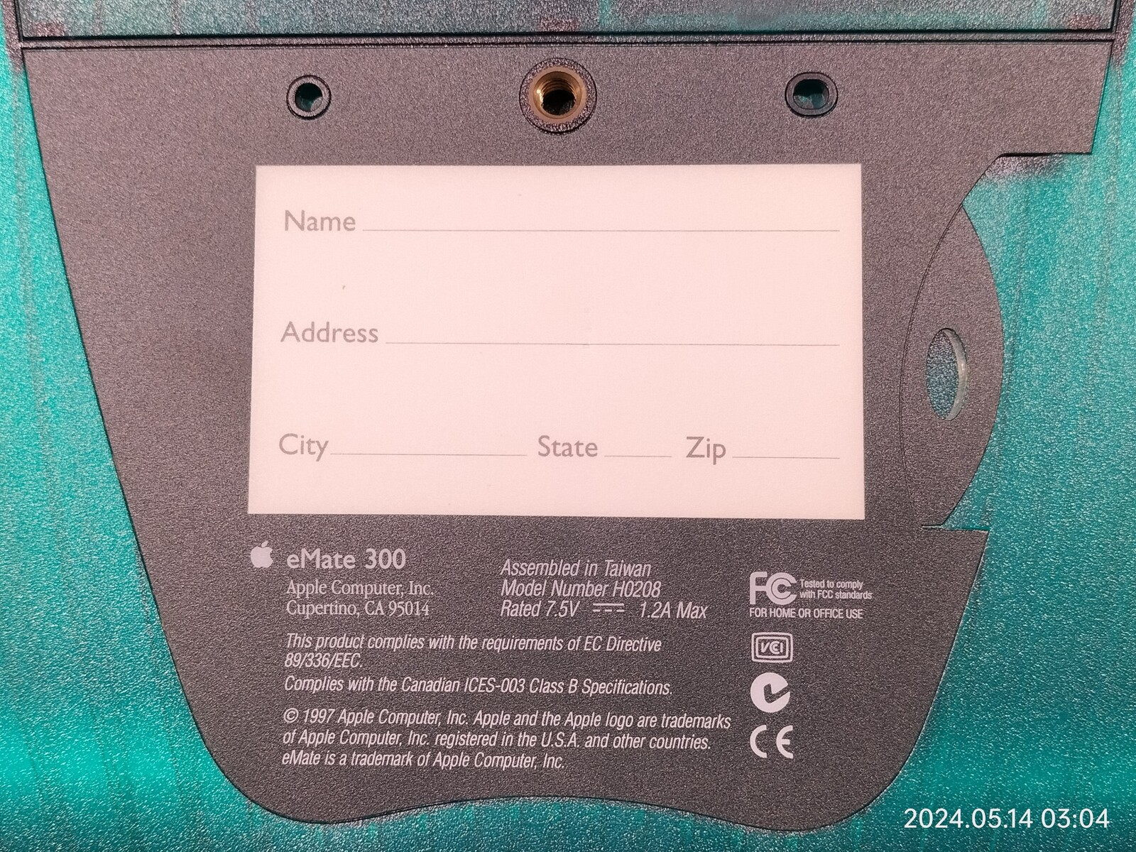 1997/平成9/Apple/eMate 300/Newton/16階調グレースケール液晶/アップル/イーメイト300/ニュートン/教育現場用 ...