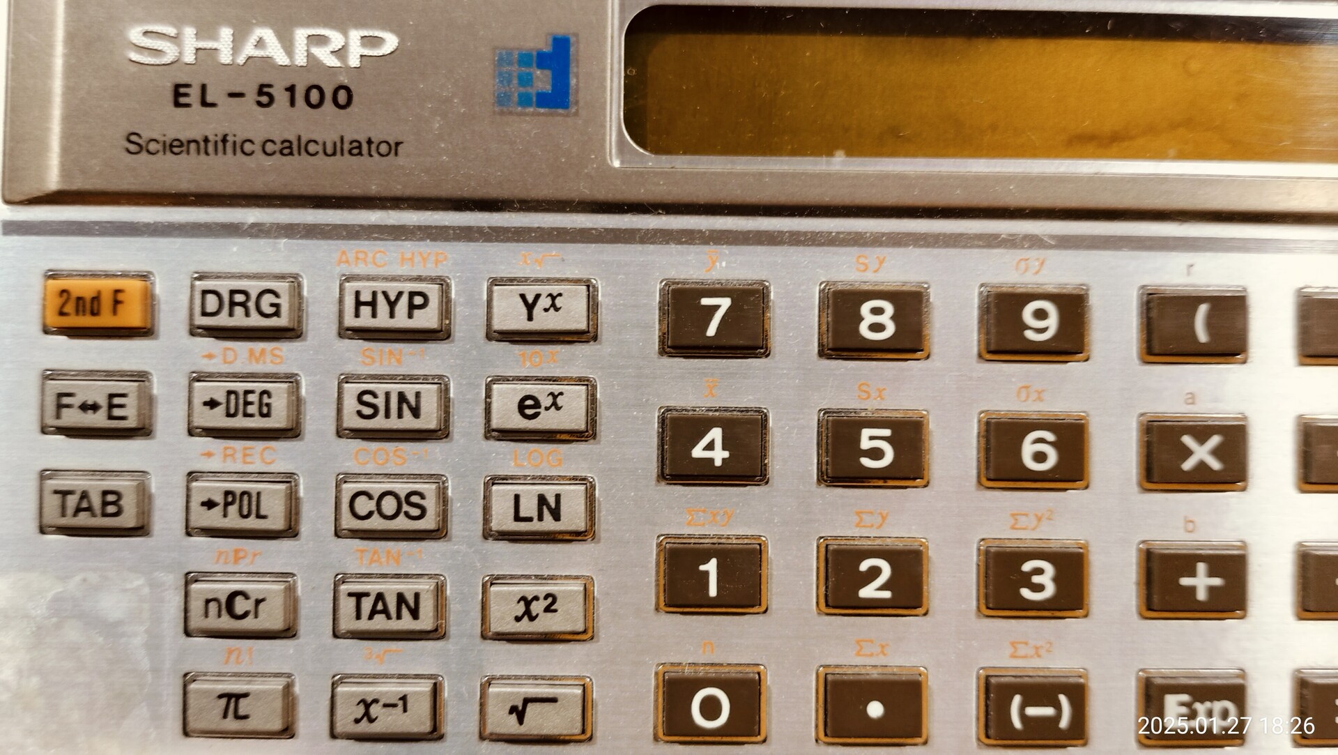 1979/昭和54/SHARP/EL-5100/関数電卓/ピタゴラス/ : Extinct Media Museum | 絶滅メディア博物館