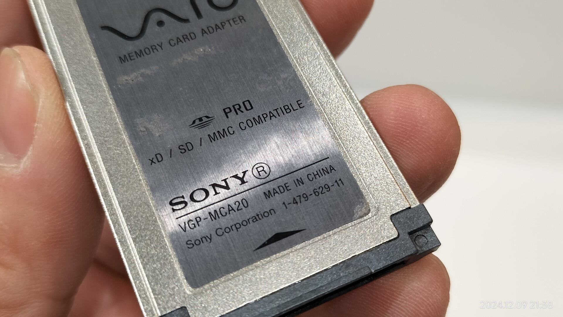 2006/平成18/SONY/VGP-MCA20/VAIO MEMORY CARD ADAPTER/xD/SD/MMC COMPATIBLE ...