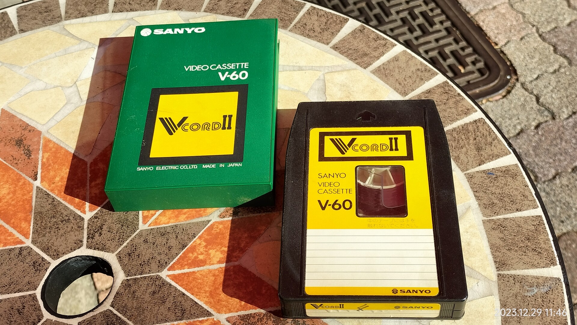 1974/昭和49/SANYO/V CORDⅡ/SANYO VIDEO CASEEETTE/V-cord方式/Vコード方式/V-60 ...