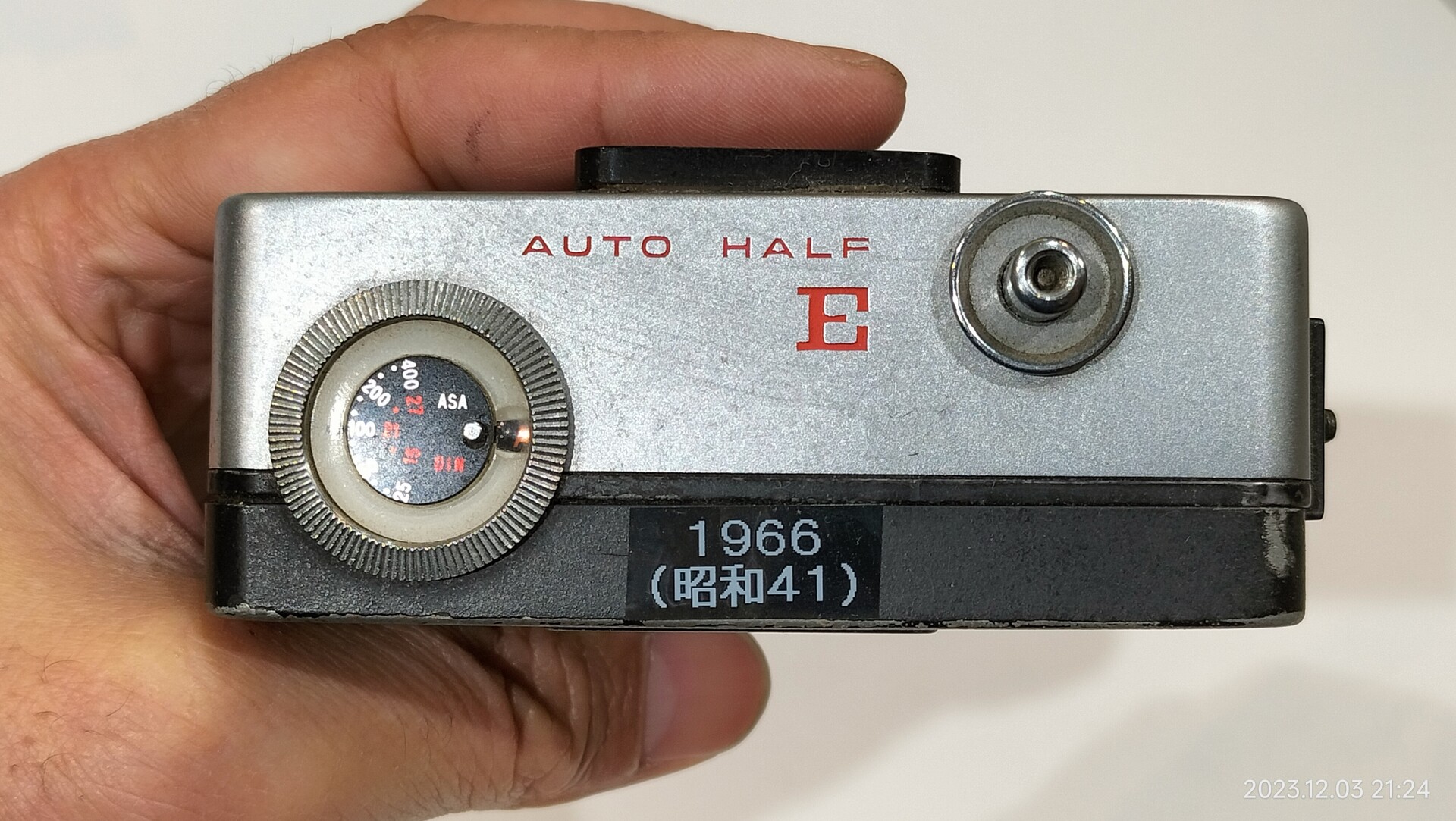 1966/昭和41/RICOH/RICOH AUTO HALF E/リコーオートハーフE/F2.8 25mm/前面アルマイト/ハーフサイズ ...