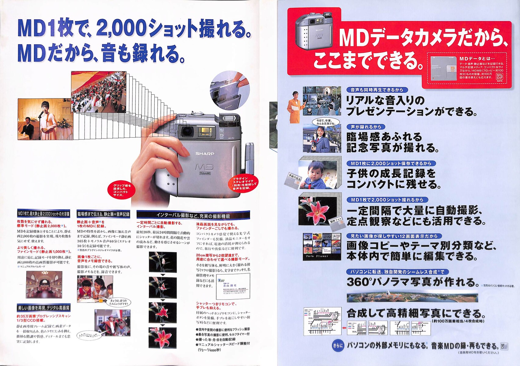 1997/平成9/SHARP/MD-PS1-S/MDデータカメラ/カタログ/ : Extinct Media Museum Tokyo