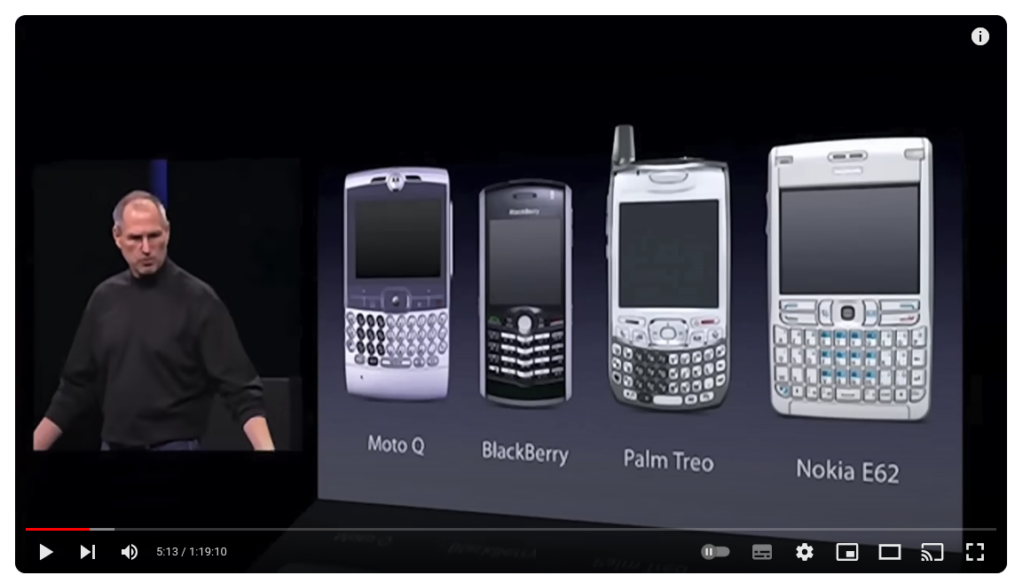 I'm looking for the four non-smart smartphones that were the highlight ...