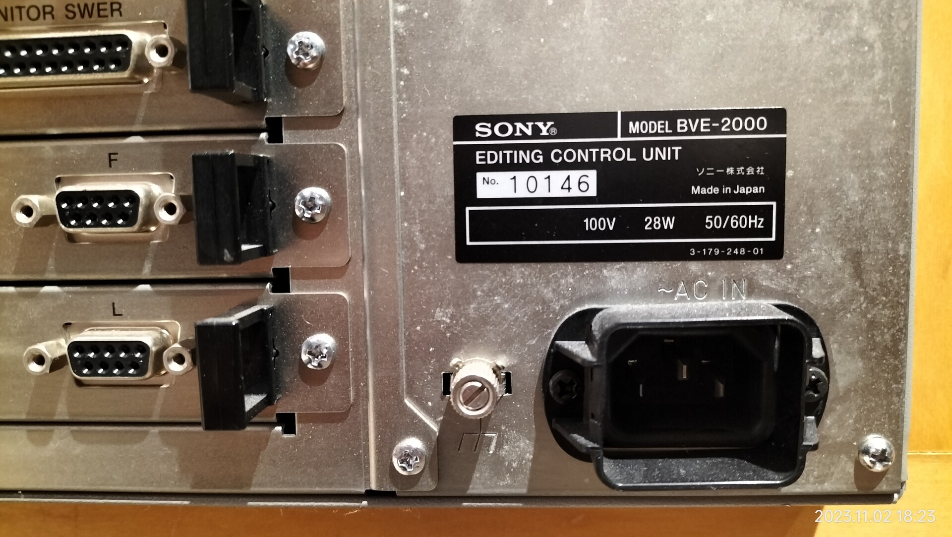 1993/平成5/SONY/BVE-2000/BKE-2010/EDITING CONTROL UNIT/EDITING KEYBOARD/業務用ビデオ編集コントローラーとキーボード ...