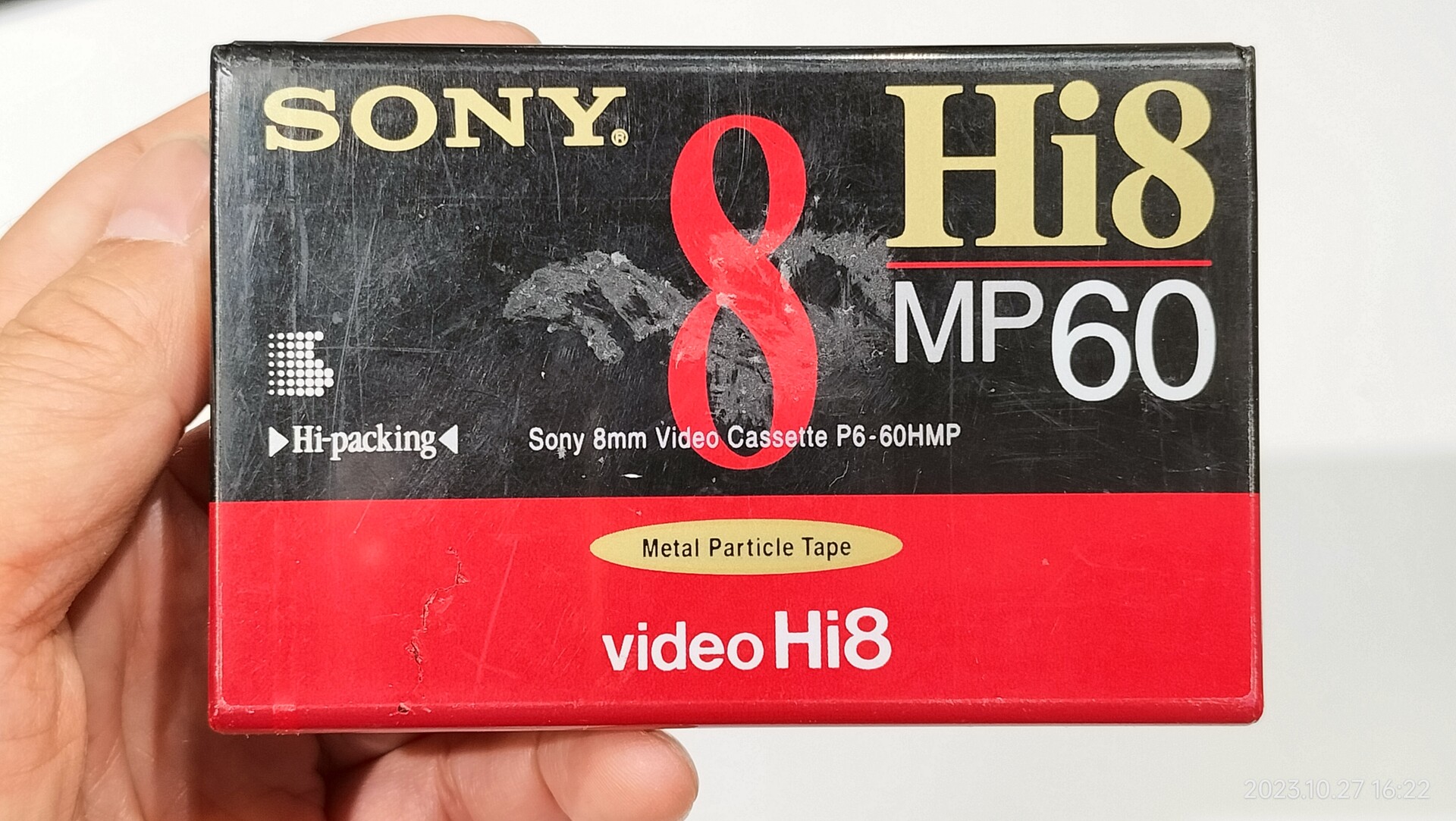 年代調査中/SONY/P6-60HMP/Hi8 MP60/video Hi8/8ミリビデオテープ/60分/ : Extinct Media Museum | 絶滅メディア博物館