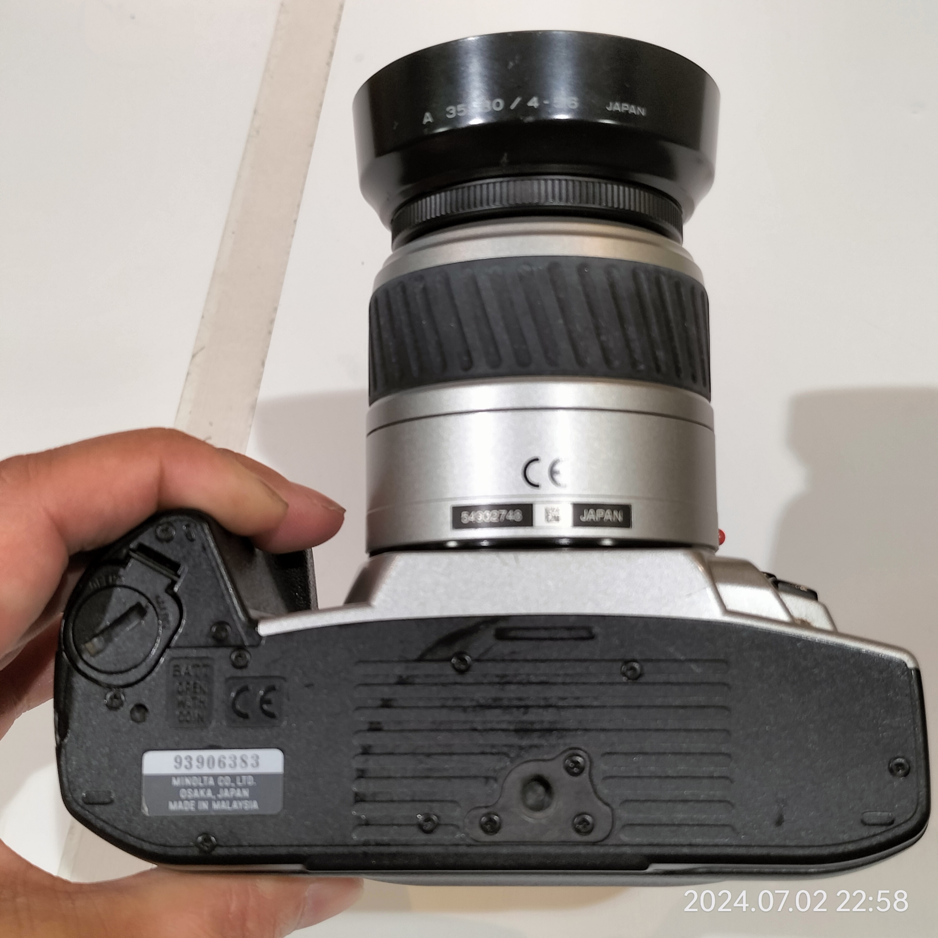 1999/平成11/MINOLTA/α Sweet s/エントリー機/360g/EOS Kiss対抗機/ : Extinct Media ...