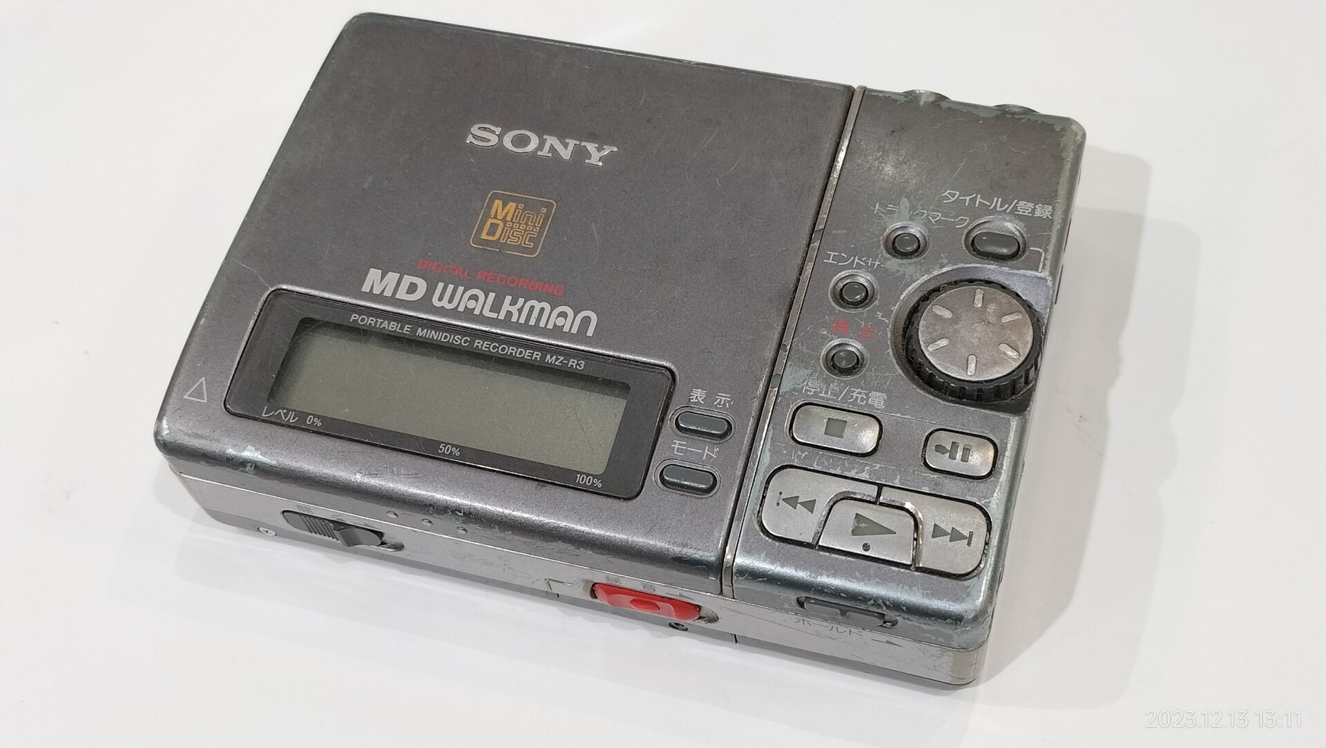 1995/平成7/SONY/MZ-R3/PORTABLE MINIDISK RECODER/ポータブルミニディスクレコーダー/グレー ...