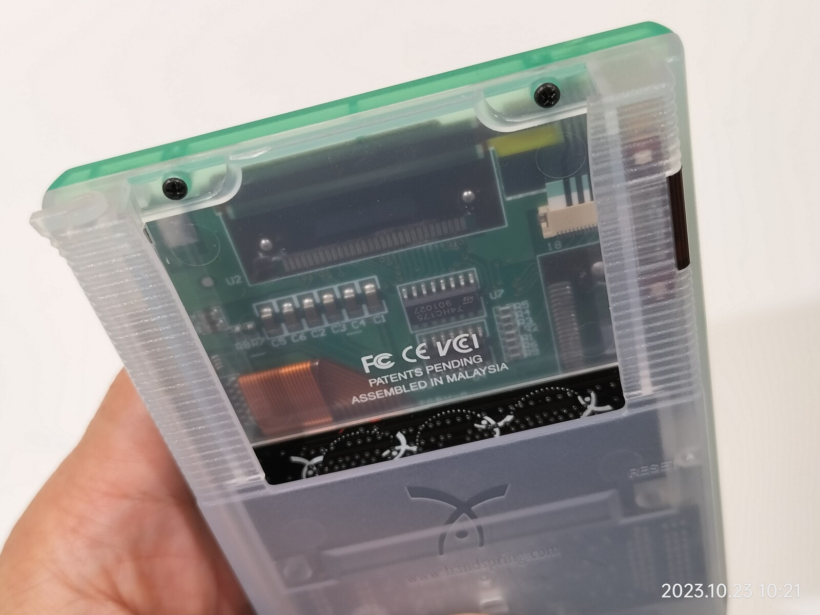 1999/平成11/HandSpring/Visor Deluxe/グリーン/ : Extinct Media Museum | 絶滅メディア博物館