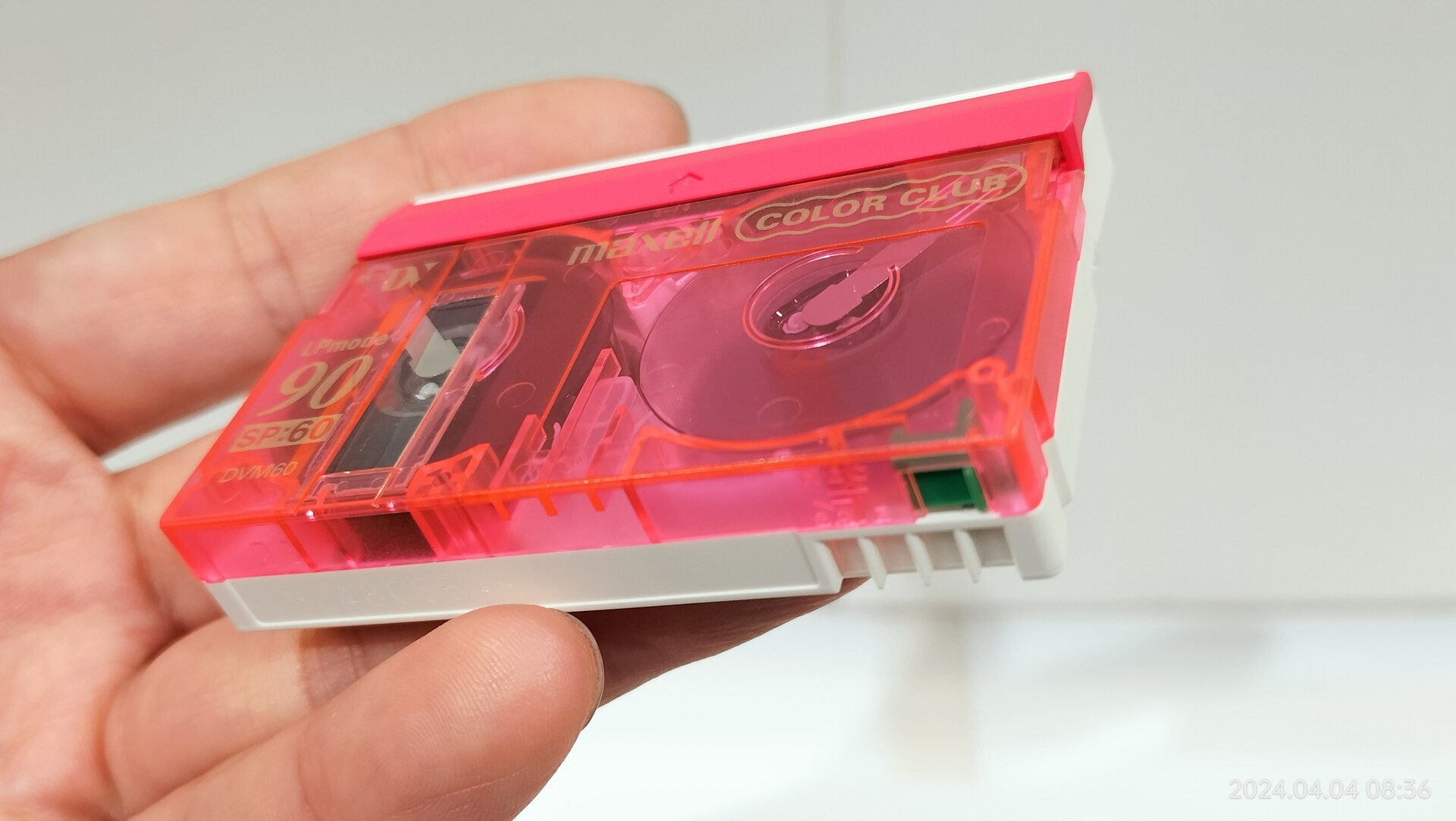 2001/平成13/maxell/Mini DV COLOR CLUB/ダイヤモンド・ライク・カーボン/カラーハーフ/ピンク ...