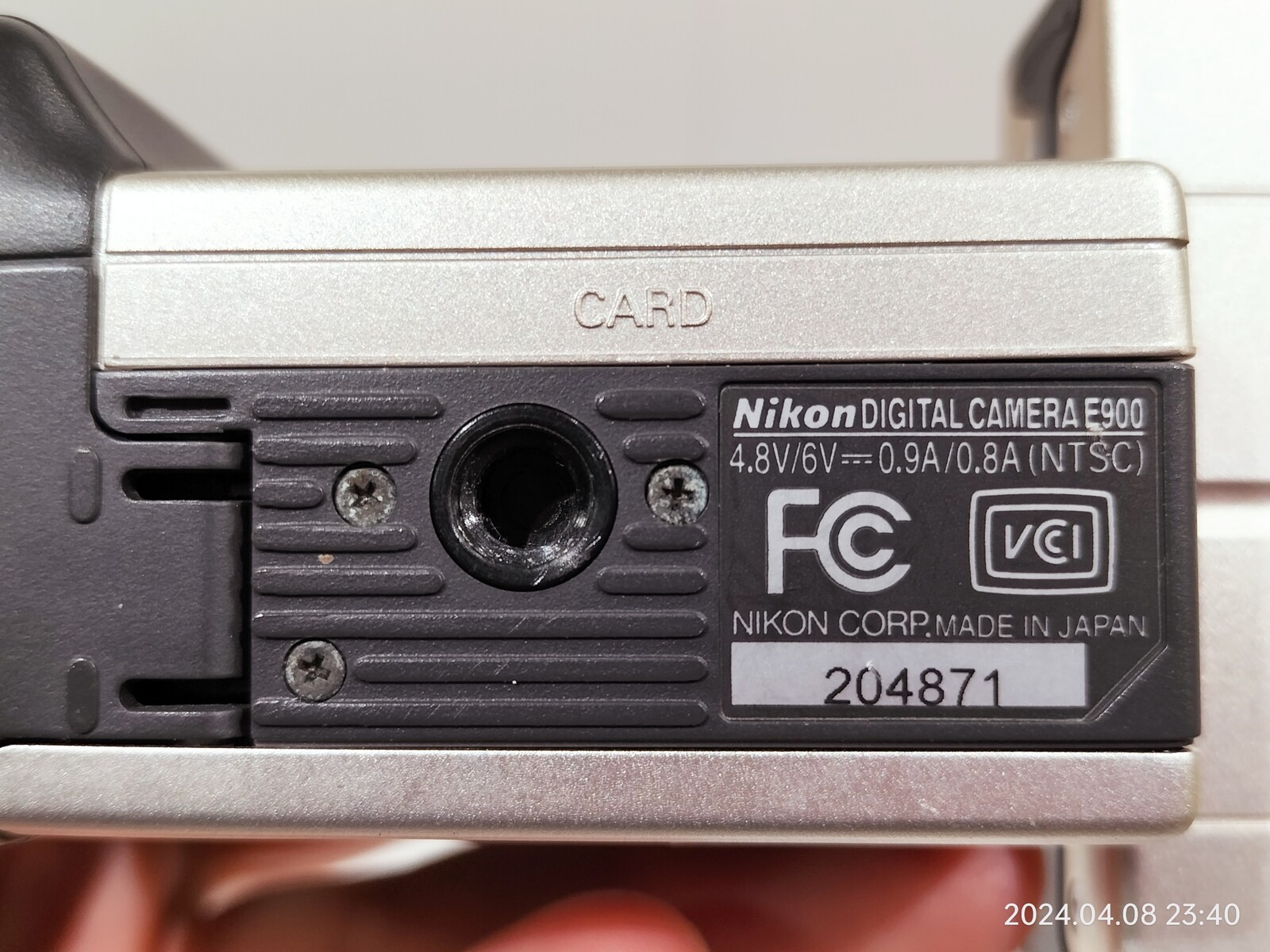 1998/平成10/Nikon/COOLPIX E900/ニコン初のニッコールレンズ搭載機/光学3倍/スイバル/フィッシュアイコンバーター付き ...