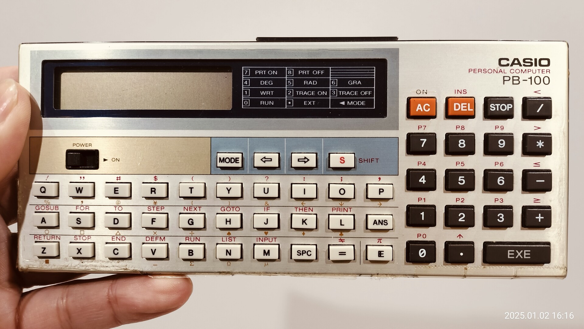 1982/昭和57/CASIO/PB-100/カシオ/ポケットコンピューター/BASIC/ : Extinct Media Museum | 絶滅メディア博物館