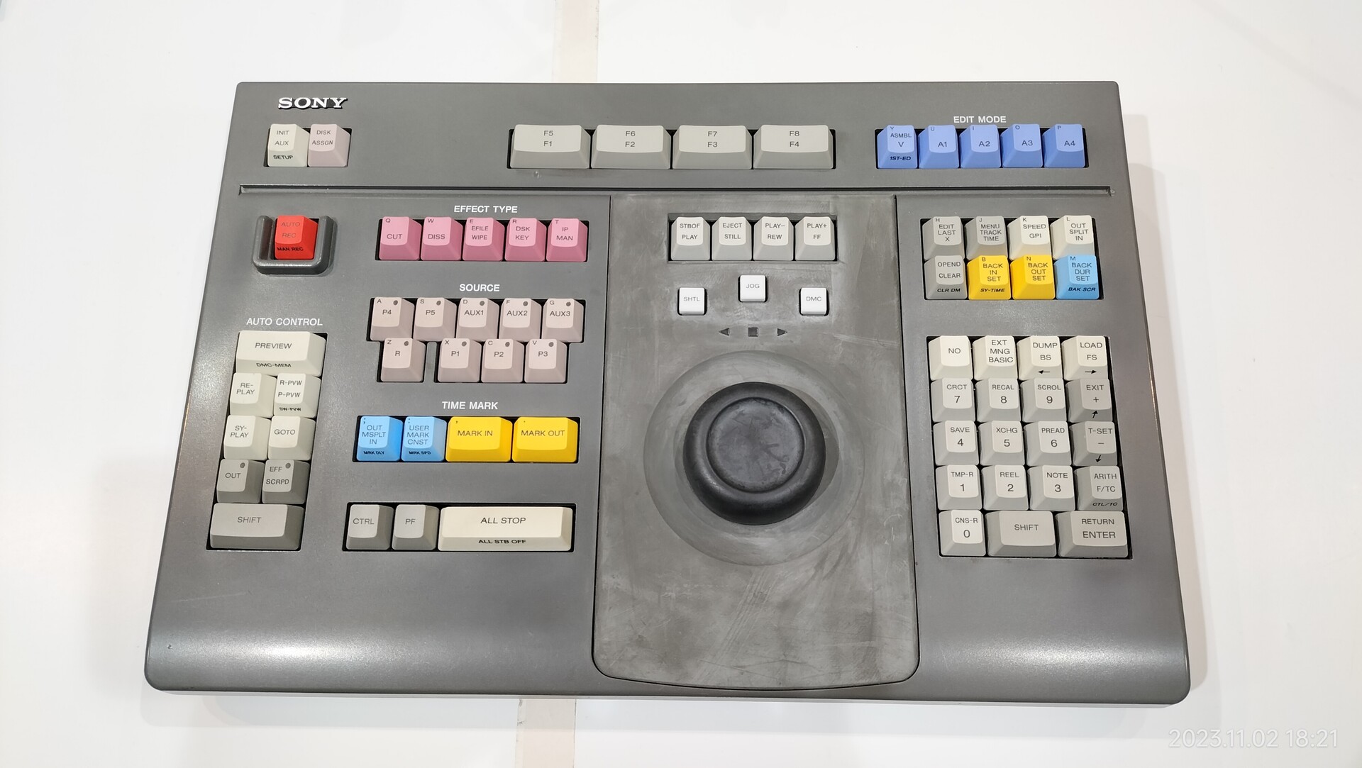1993/平成5/SONY/BVE-2000/BKE-2010/EDITING CONTROL UNIT/EDITING KEYBOARD ...