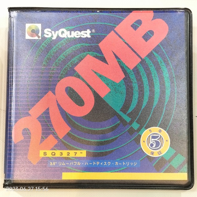 1993/平成5/SyQuest/SQ327/270MB/3.5インチ/リムーバブル・ハードディスク・カートリッジ : Extinct ...