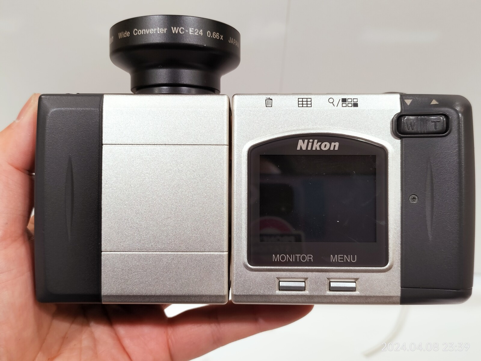 1998/平成10/Nikon/COOLPIX E900/ニコン初のニッコールレンズ搭載機/光学3倍/スイバル/フィッシュアイコンバーター付き ...