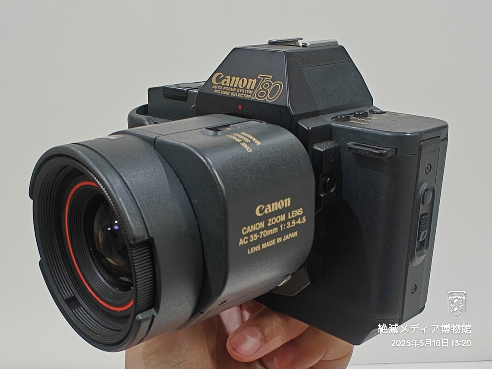 1985/昭和60/Canon/T80/キヤノン初のオートフォーカス一眼レフ/FDレンズ/ACレンズ/35-70mm/F3.5-4.5/発売時 ...