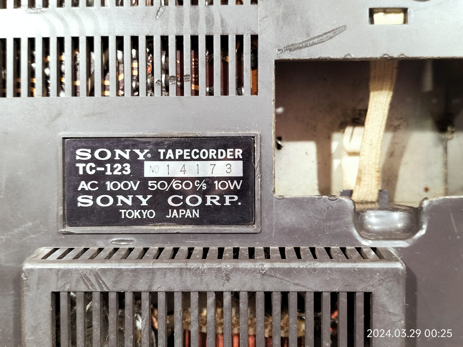 1965/昭和40/SONY/TC-123/TAPECORDER/SONY-O-MATIC/3 inch reel/ソニー/ソニオマチック3 ...