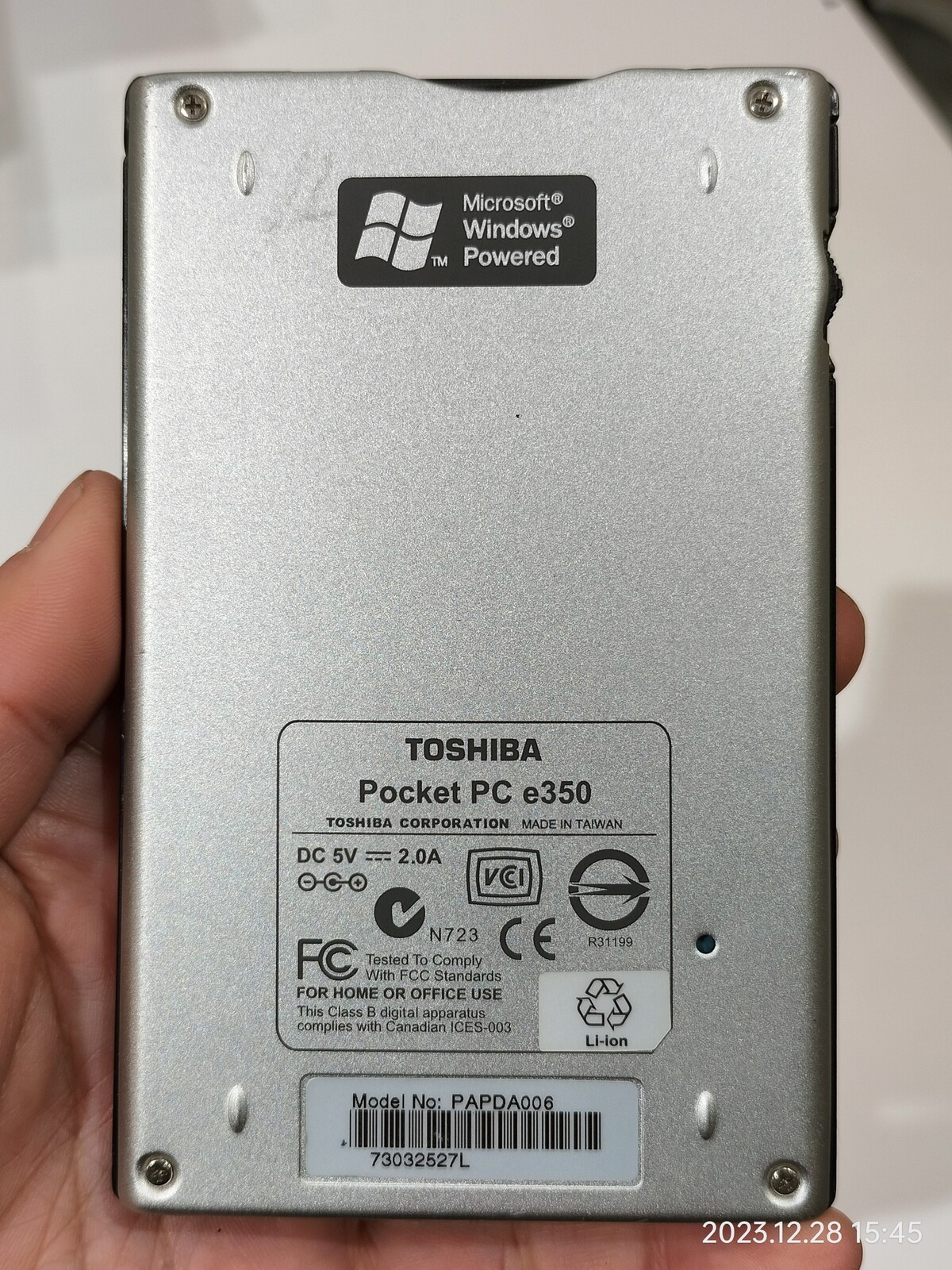 2003/平成15/TOSHIBA/Pocket PC e350/GENIO e/東芝/ジェニオ/ポケットPC/SDカードスロット ...