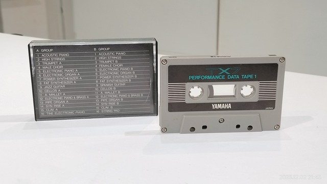 1985/昭和60/YAMAHA/TX7/PERFORMANCE DATA TAPE/ヤマハTX7用パフォーマンスデータテープ ...