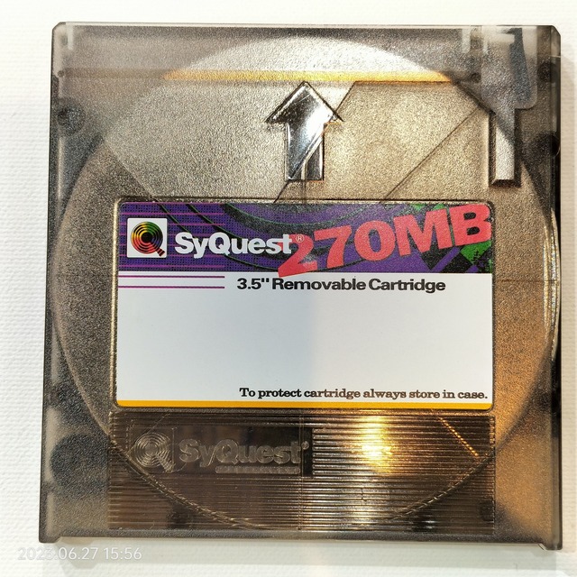 1993/平成5/SyQuest/SQ327/270MB/3.5インチ/リムーバブル・ハードディスク・カートリッジ : Extinct ...