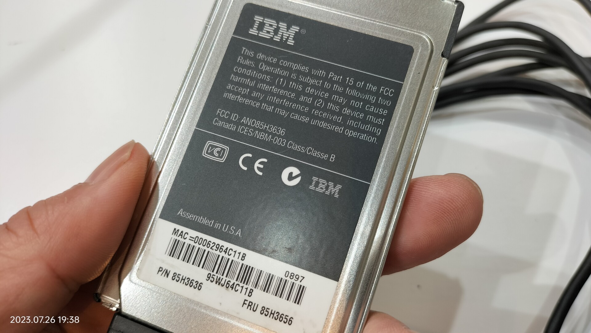 1997/平成9/IBM/PCMCIA/Token-Ring PC Card/Turbo 16/4/RJ-45コネクター付きケー ブル ...