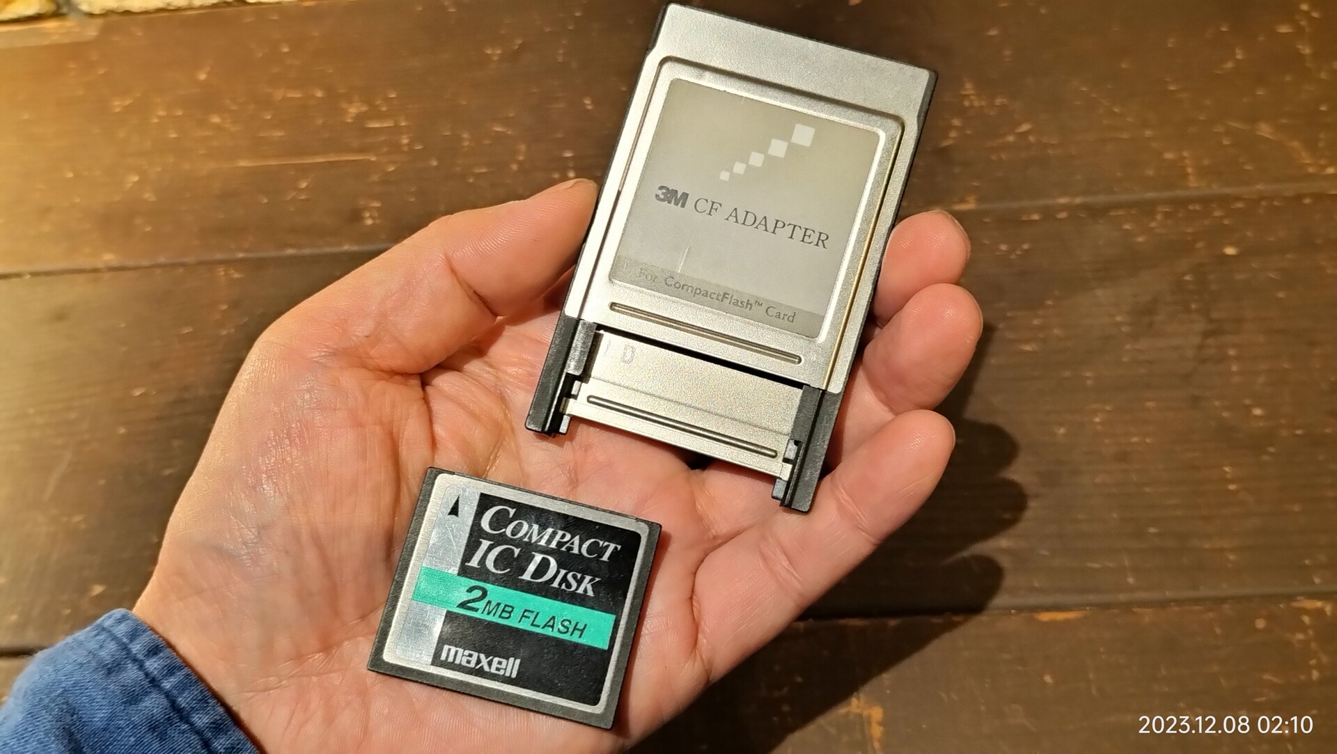 1994/平成6/maxell/COMPACT IC DISK/2MB FLASH/コンパクトフラッシュ/3M CF ADAPTER/最低容量 ...