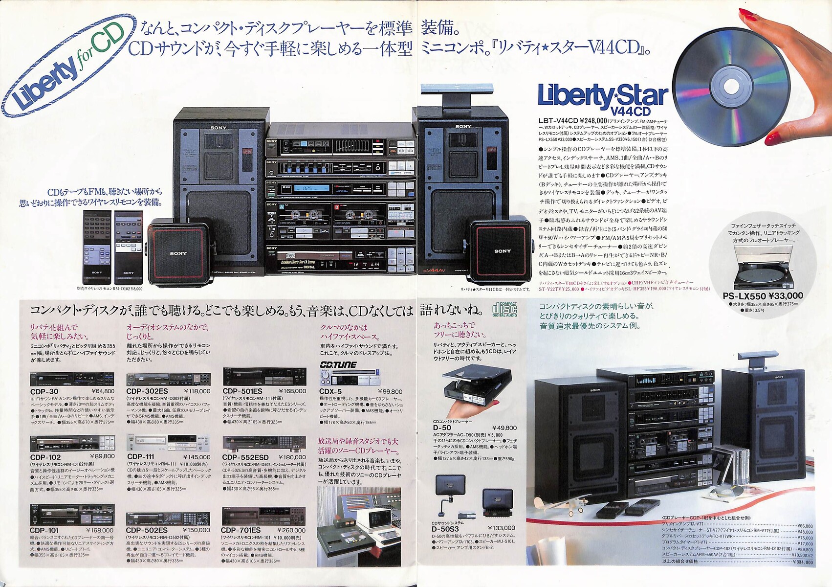 1985/昭和60/SONY/Liberty/SESSION/オーディオ・コンポーネントシステム/カタログ/ : Extinct Media ...