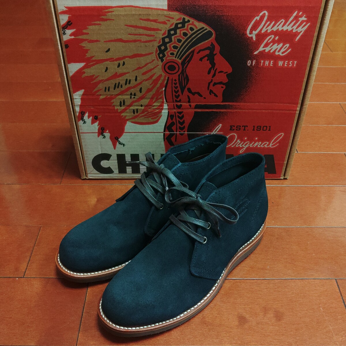 CHIPPEWA 1955 ORIGINAL MODERN SUBURBAN 1901G07 NAVY SUEDE : オートバイと ...