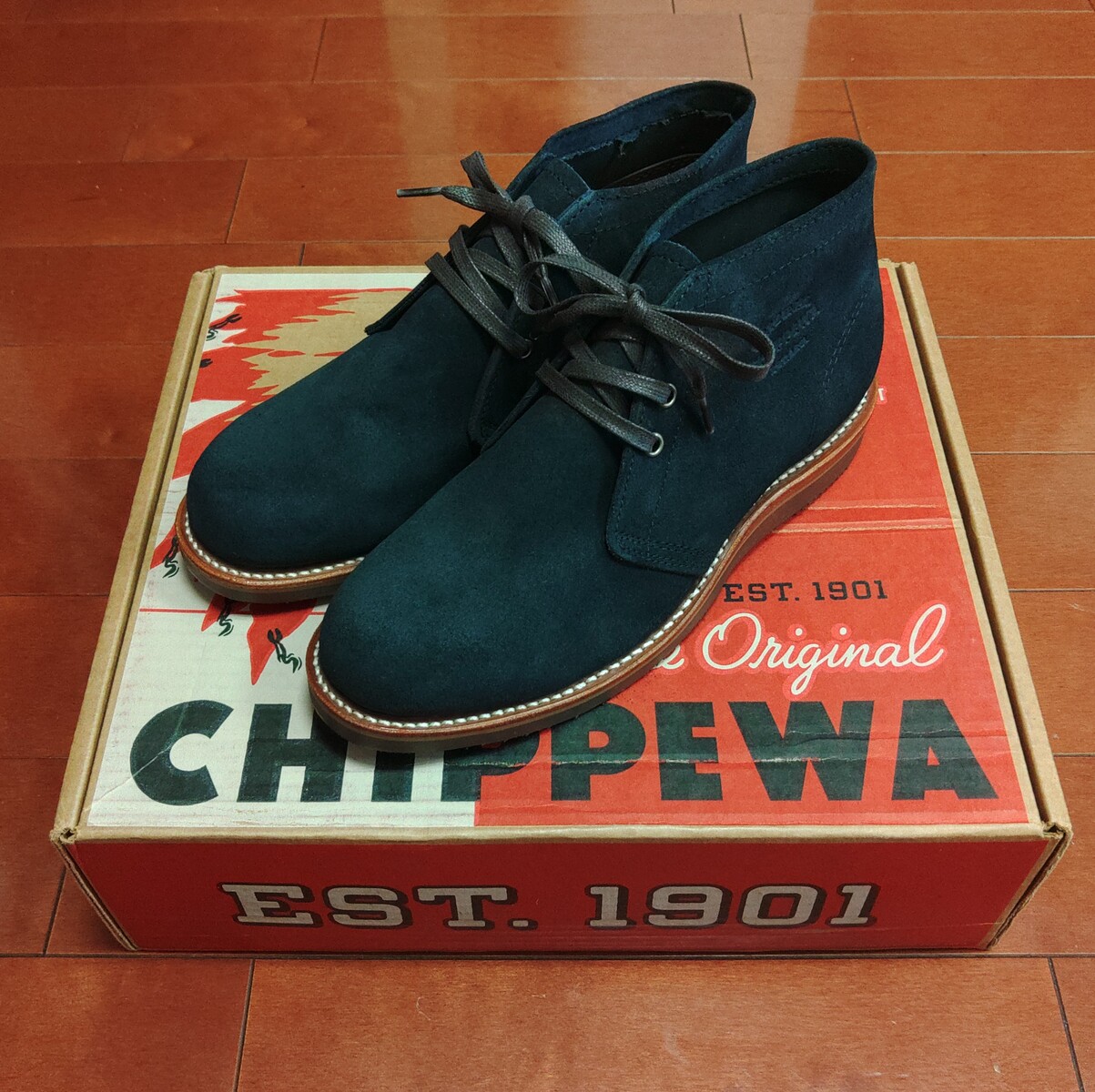 CHIPPEWA 1955 ORIGINAL MODERN SUBURBAN 1901G07 NAVY SUEDE : オートバイと ...