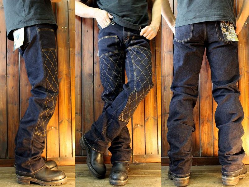 ストレッチの効いたケブラーミックスデニム13.5oz!ダブルニー ストレッチの効いたケブラーミックスデニム13.5oz!ダブルニー