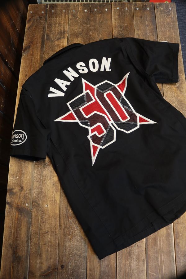 VANSON 50周年記念Zipアップシャツ入荷^^ : バイクウェアとアメカジ ショップHistory